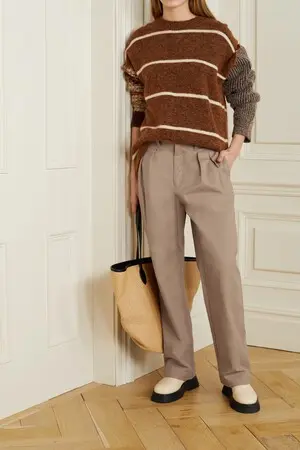 Mara Hoffman Monte Recycled Cotton-twill Tapered Pants