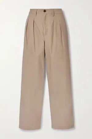Mara Hoffman Monte Recycled Cotton-twill Tapered Pants