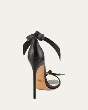 ALEXANDRE BIRMAN Clarita Leather Ankle-tie 100mm High-heel Sandals - Black