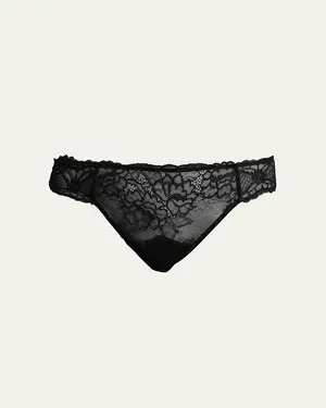 Lise Charmel Sublime En Dentelle Lace Thong - Black