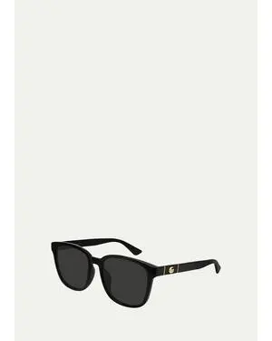 Gucci Square Solid Injection Sunglasses - Black
