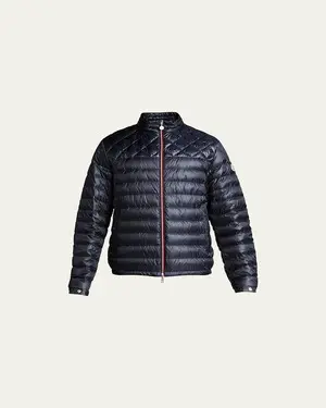 Moncler Benamou Short Down Jacket - Blue