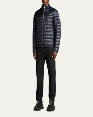 Moncler Benamou Short Down Jacket - Blue