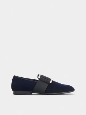 ROGER VIVIER Tuxedo Loafers In Velvet