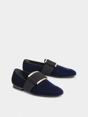 ROGER VIVIER Tuxedo Loafers In Velvet