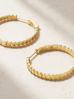 ANITA KO Luna 18-karat Hoop Earrings