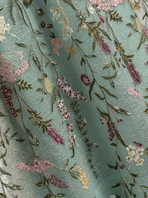 Rickie Freeman For Teri Jon Floral Embroidered Tulle Gown