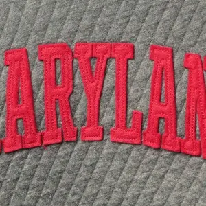 PRESSBOX Maryland Terrapins Moose Applique Quilted Pullover Sweatshirt