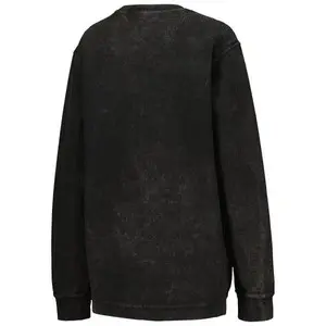 PRESSBOX Wisconsin Badgers Comfy Cord Vintage Wash Basic Arch Pullover Sweatshirt
