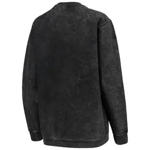 PRESSBOX Wisconsin Badgers Comfy Cord Vintage Wash Basic Arch Pullover Sweatshirt