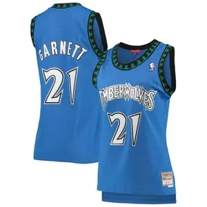 Mitchell & Ness Kevin Garnett Minnesota Timberwolves Hardwood Classics Swingman Jersey - Blue