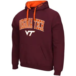 COLOSSEUM Virginia Tech Hokies Arch & Logo 2.0 Pullover Hoodie - Maroon