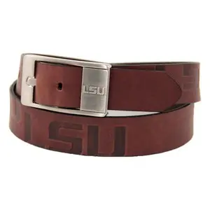 EAGLES WINGS Lsu Tigers Brandish Leather Belt - Brown