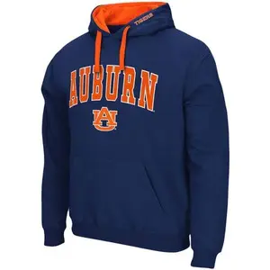 COLOSSEUM Auburn Tigers Arch & Logo 2.0 Pullover Hoodie - Navy