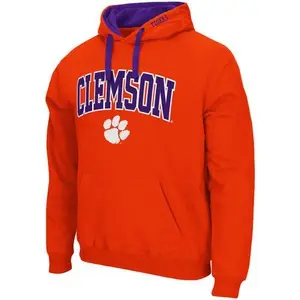 COLOSSEUM Clemson Tigers Arch & Logo 2.0 Pullover Hoodie - Orange