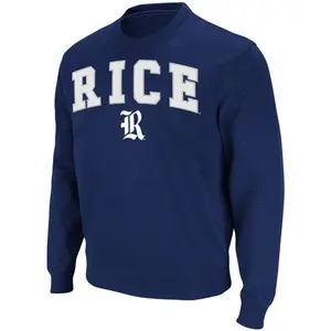 COLOSSEUM Rice Owls Arch & Logo Tackle Twill Pullover Sweatshirt