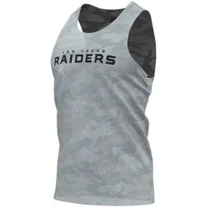 FOCO Gray Las Vegas Raiders Reversible Mesh Tank Top