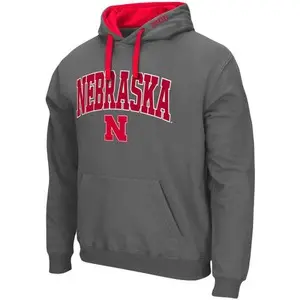 COLOSSEUM Nebraska Huskers Arch & Logo 2.0 Pullover Hoodie
