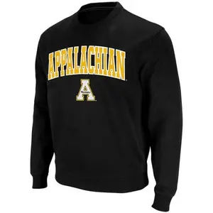 COLOSSEUM Appalachian State Mountaineers Arch And Logo Crew Neck Sweatshirt