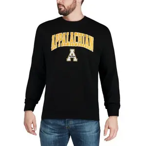 COLOSSEUM Appalachian State Mountaineers Arch And Logo Crew Neck Sweatshirt