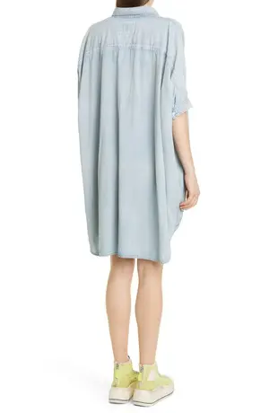 R13 Oversized Boxy Denim Shirtdress