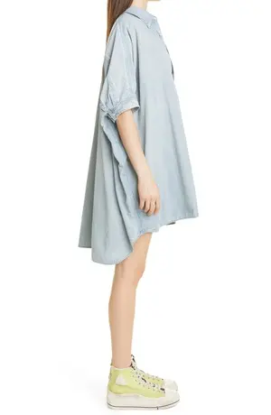 R13 Oversized Boxy Denim Shirtdress