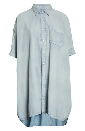 R13 Oversized Boxy Denim Shirtdress