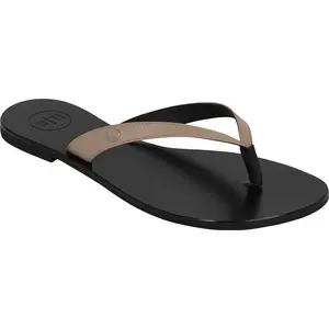 BELLA HA Italian Leather Flip Flop - Natural