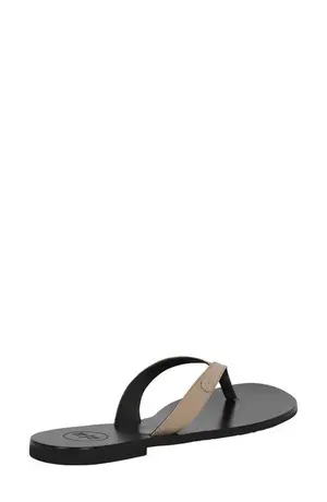BELLA HA Italian Leather Flip Flop - Natural