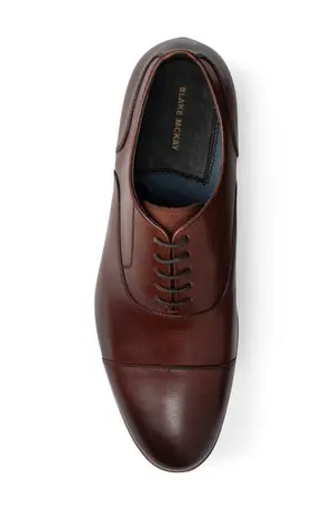 BLAKE MCKAY Melvern' Cap Toe Oxford - Chestnut Leather