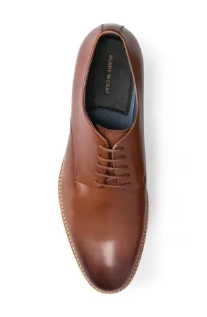 BLAKE MCKAY Damon Plain Toe Derby - Cognac