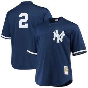 Mitchell & Ness Derek Jeter New York Yankees Big & Tall Batting Practice Replica Player Jersey - Navy
