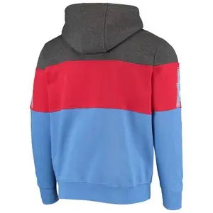 STARTER Red Houston Oilers Extreme Fireballer Throwback Pullover Hoodie