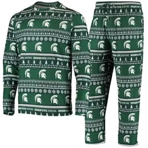 CONCEPTS SPORT Michigan State Spartans Knit Top And Pant Set - Green