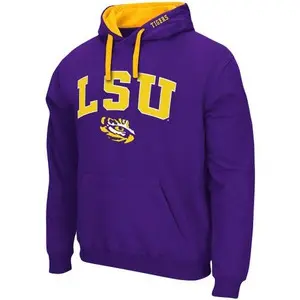 COLOSSEUM Lsu Tigers Arch & Logo 2.0 Pullover Hoodie - Purple