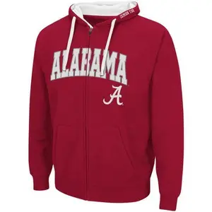 COLOSSEUM Alabama Tide Full-zip Hoodie - Crimson