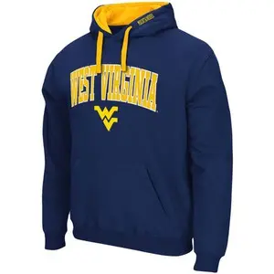 COLOSSEUM West Virginia Mountaineers Arch & Logo 2.0 Pullover Hoodie - Navy
