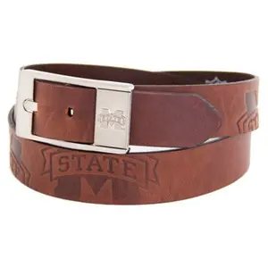 EAGLES WINGS Mississippi State Bulldogs Leather Belt - Brown