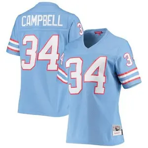 Mitchell & Ness Earl Campbell Houston Oilers 1980 Legacy Replica Jersey - Light Blue