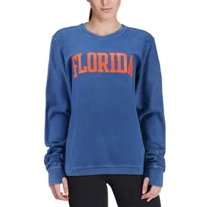 PRESSBOX Florida Gators Comfy Cord Vintage Wash Basic Arch Pullover Sweatshirt