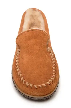 Minnetonka Terese Genuine Shearling Loafer - Brown 2
