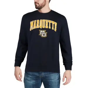 COLOSSEUM Marquette Golden Eagles Arch & Logo Crew Neck Sweatshirt