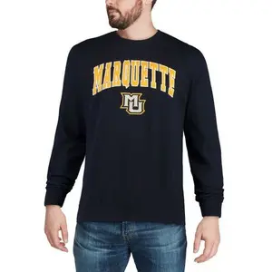 COLOSSEUM Marquette Golden Eagles Arch & Logo Crew Neck Sweatshirt