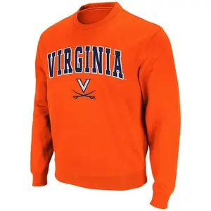 COLOSSEUM Virginia Cavaliers Team Arch & Logo Pullover Sweatshirt