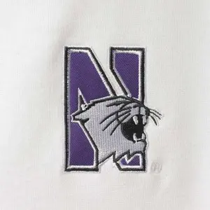 COLOSSEUM Northwestern Wildcats Tortugas Logo Quarter-zip Jacket - White
