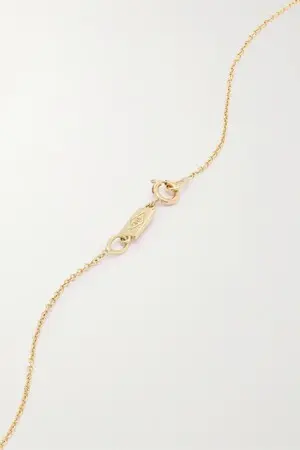 JENNIFER MEYER Mini Clover 18-karat Diamond Necklace