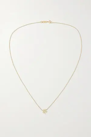 JENNIFER MEYER Mini Clover 18-karat Diamond Necklace