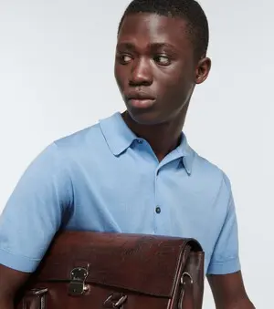 John Smedley Adrian Sea Island Cotton Polo Shirt