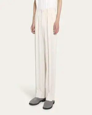 Issey Miyake Pleated Straight-leg Pants