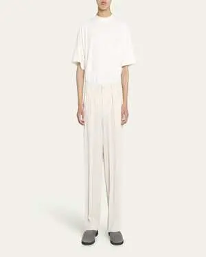 Issey Miyake Pleated Straight-leg Pants